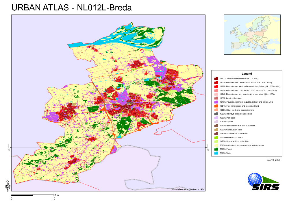 Urban Atlas - Netherlands - Breda
