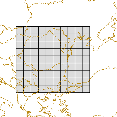 EEA reference grid for Romania (100km), May 2011
