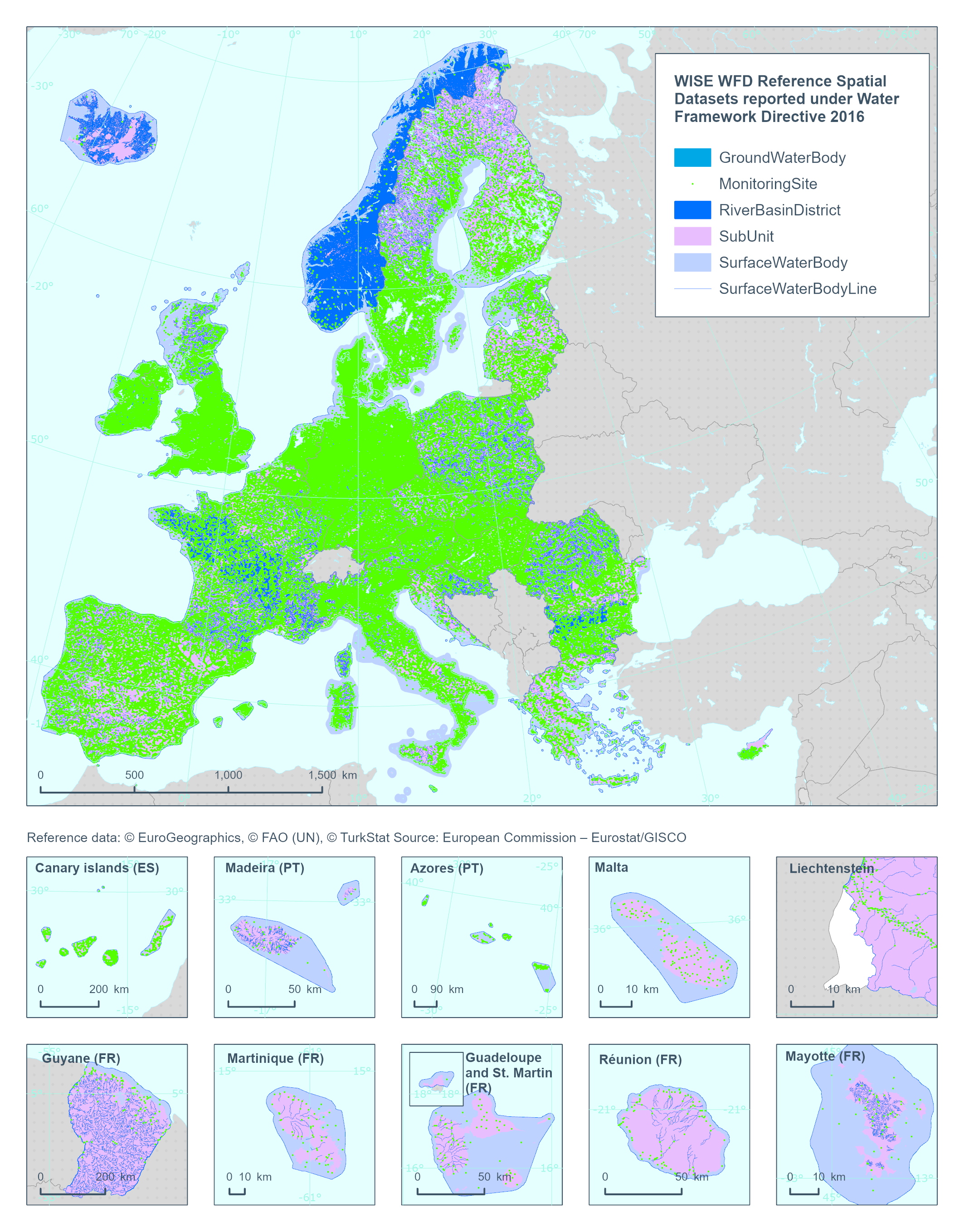 WISE WFD Reference Spatial Datasets reported under Water Framework ...