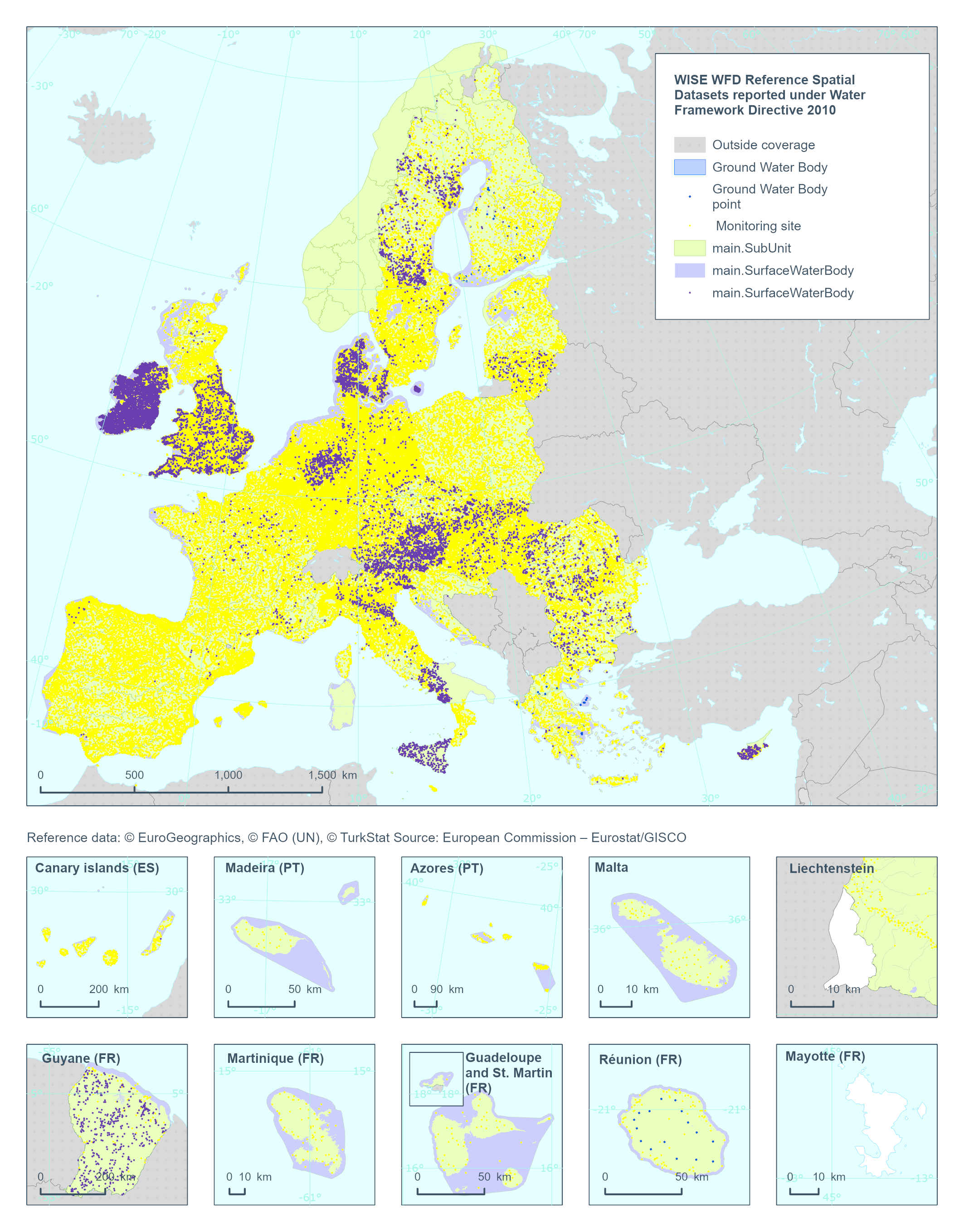 WISE WFD Reference Spatial Datasets reported under Water Framework ...