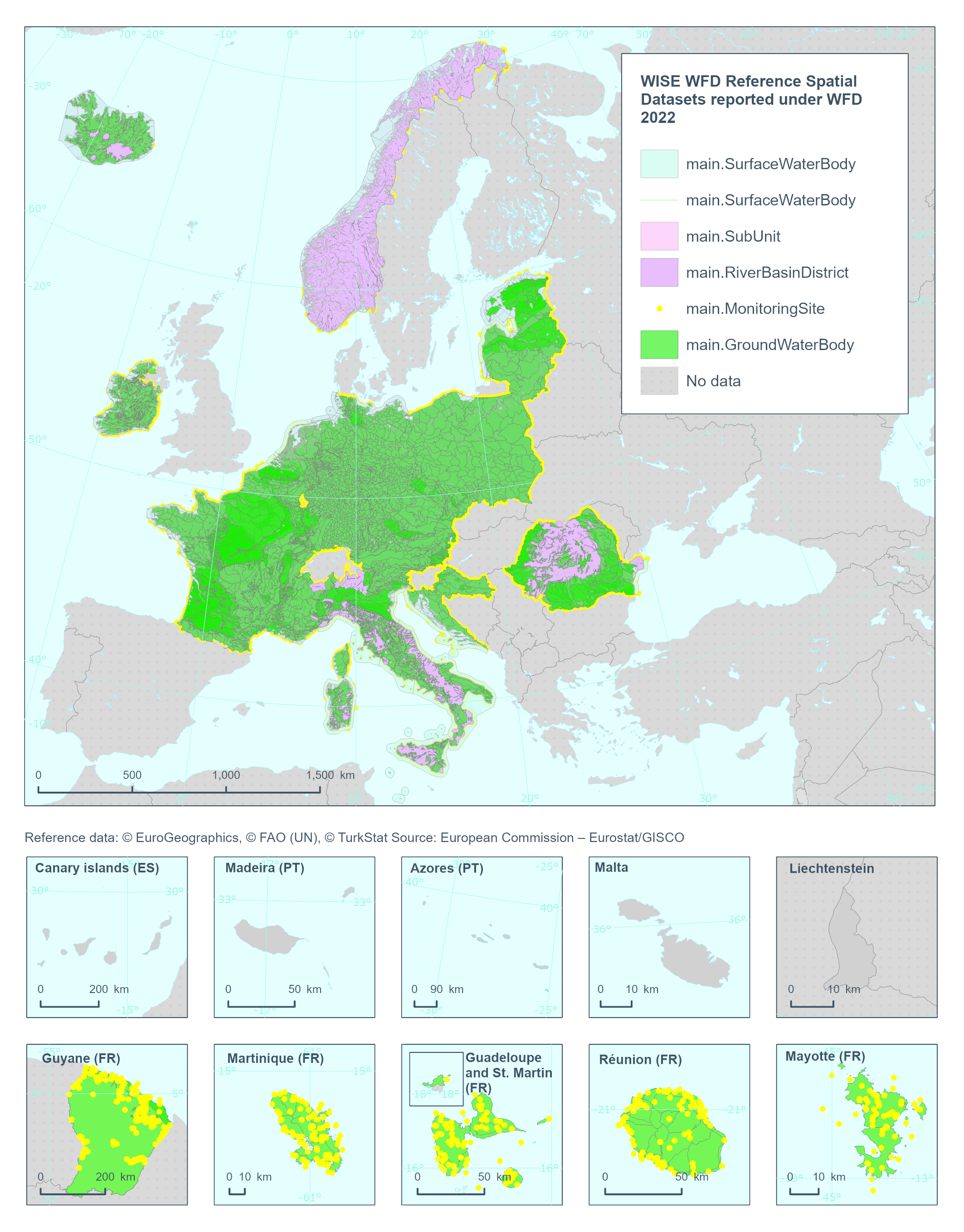 WISE WFD Reference Spatial Datasets reported under Water Framework ...